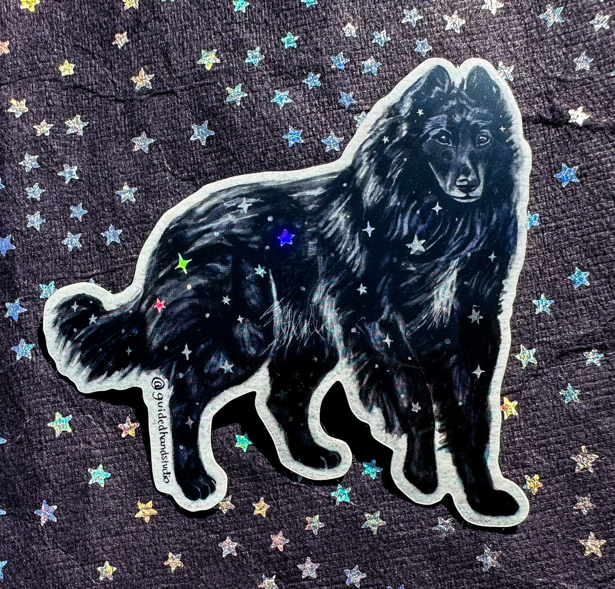Guided Hand Studio - Holographic Hound Sticker – Revelry Boutique Gallery