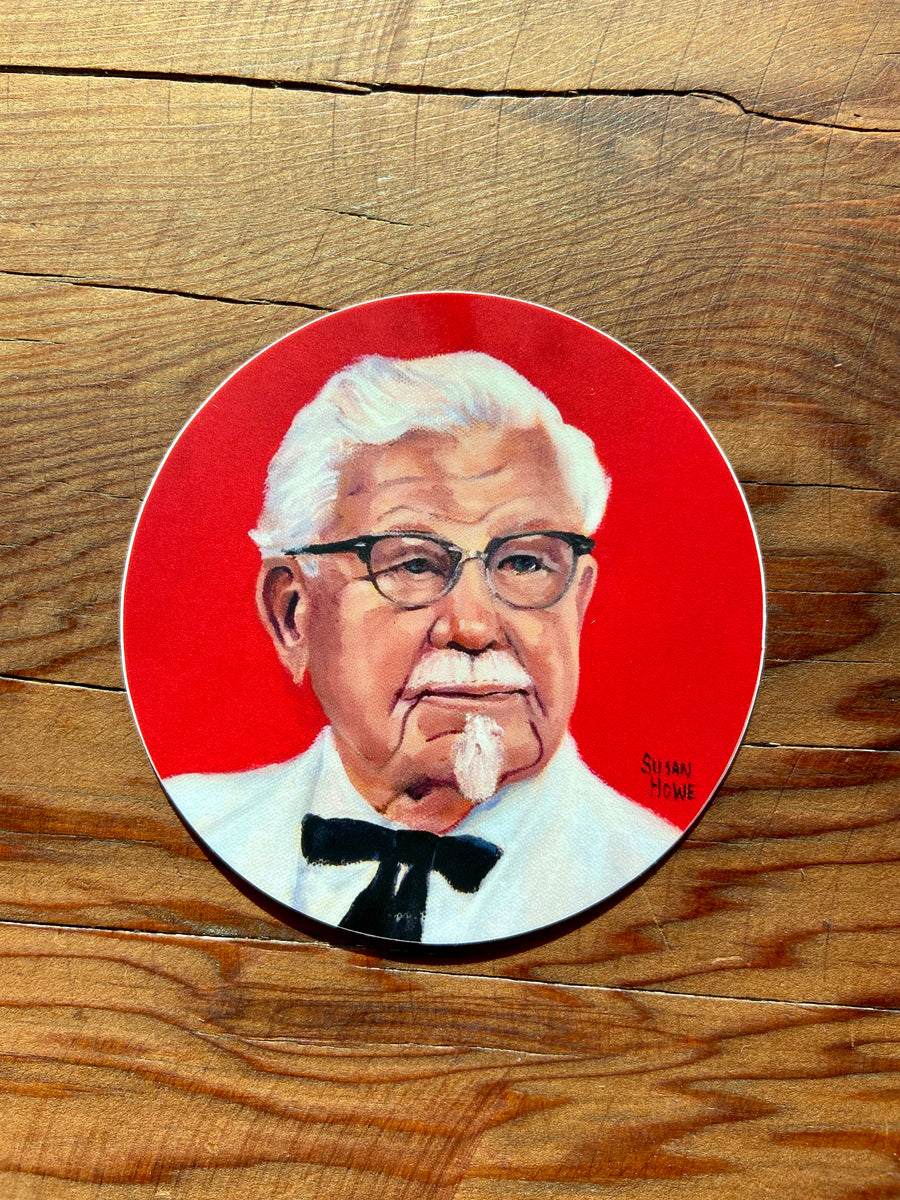 Susan Howe - Colonel Sanders Sticker – Revelry Boutique Gallery